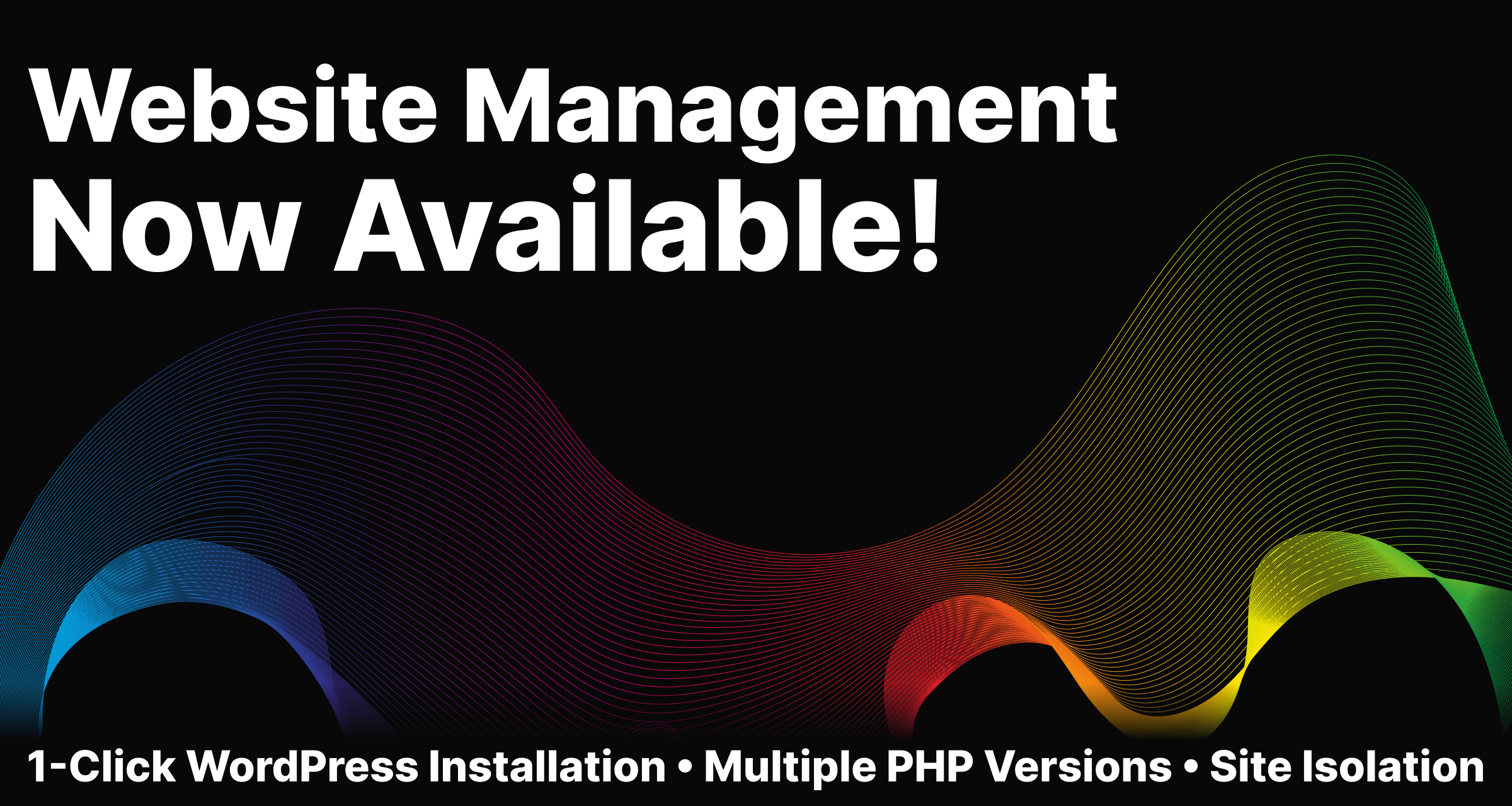 Website Management - Now Available!